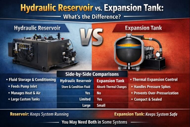 Hydraulic Reservoir vs Expansion Tank: What’s the Difference? | Custom ...